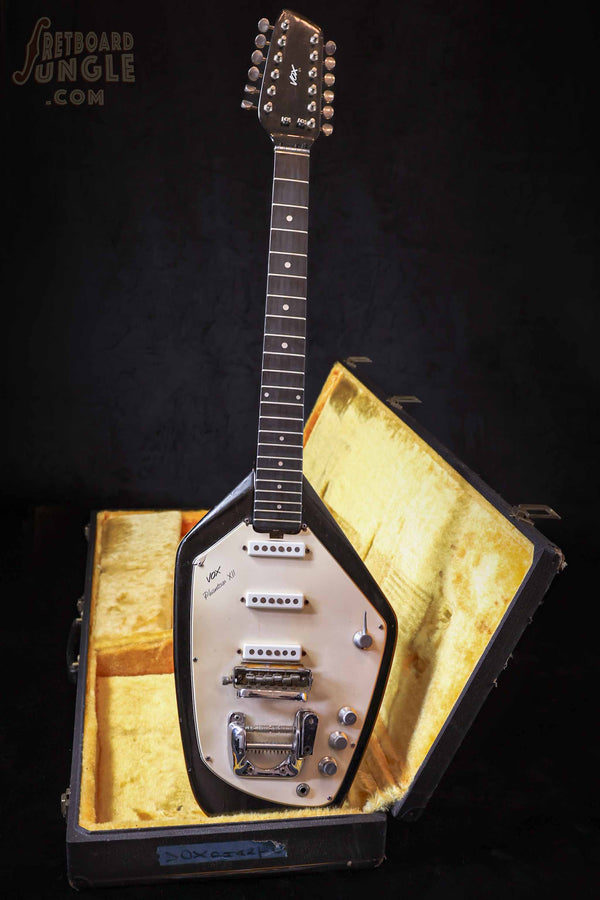 Vintage Vox Phantom XII 12 String Electric Guitar - Black - 1966 - Ita ...